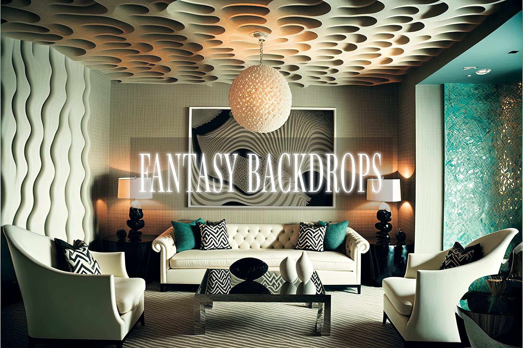 Miami Rooms Digital Backdrops Portrait Backdrop Overlays - Etsy