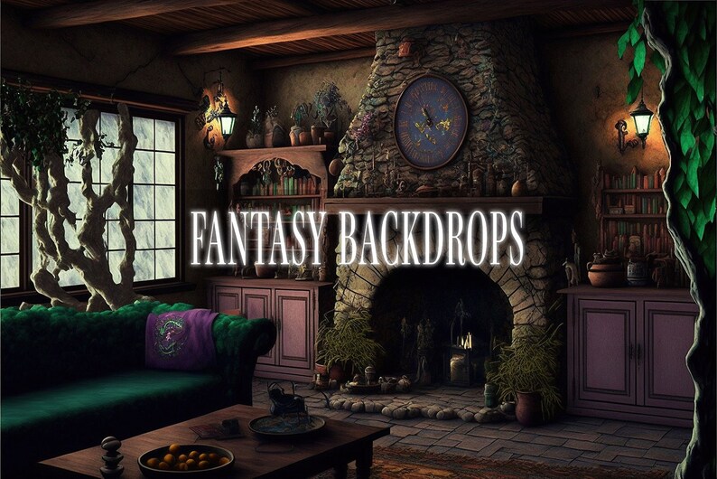 Magic Cabins Digital Backdrops, Portrait Backdrop Overlays, Studio ...