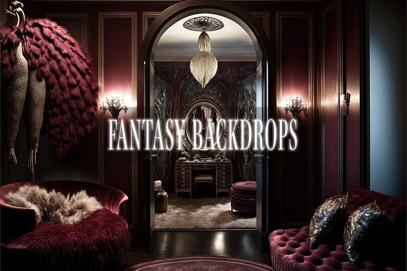 GLAM Dressing Rooms Digital Backdrops, Portrait Backdrop Overlays ...