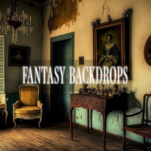 Colonial Rooms Digital Backdrops, Portrait Backdrop Overlays, Studio ...