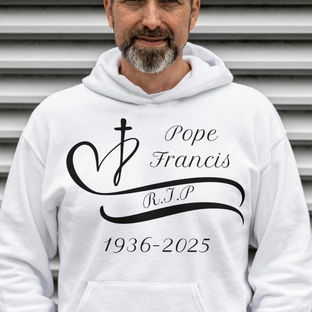 Pope Francis RIP Svg, Catholic Memorial Art 1936–2025, Digital Tribute ...
