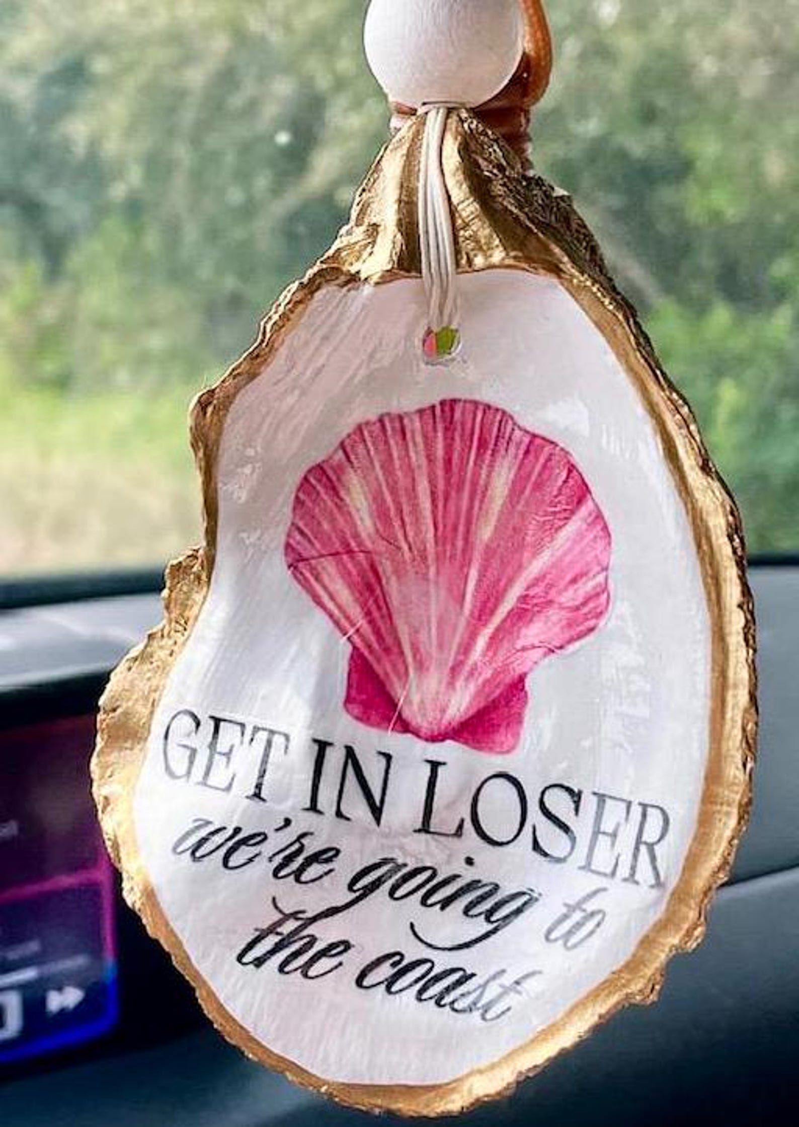 Oyster Keychain, Shell Keychain, Car Accessories - Etsy