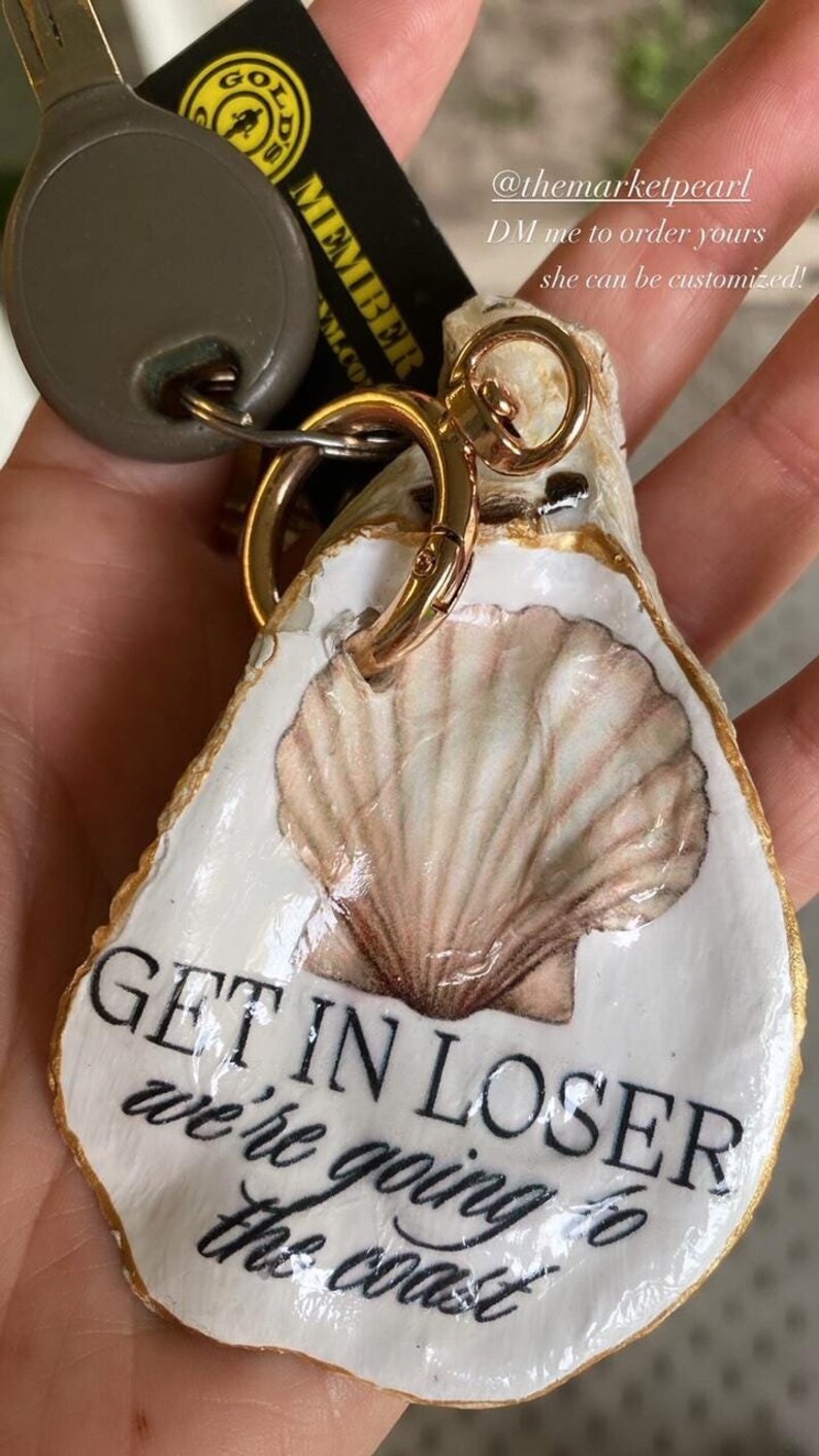 Oyster Keychain, Shell Keychain, Car Accessories - Etsy