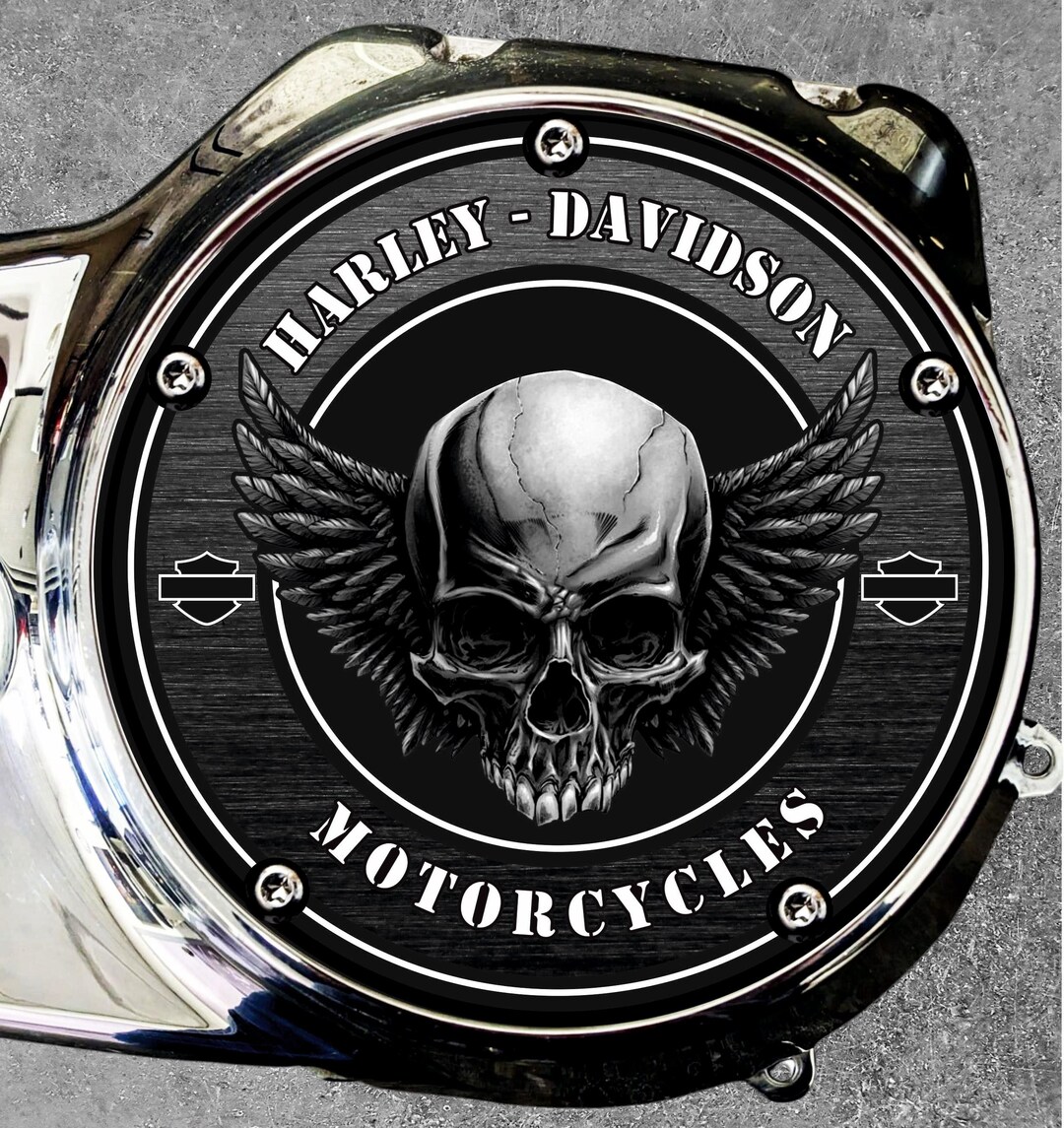 Harley Davidson Derby Cover Unique Custom Design Skull Badass - Etsy