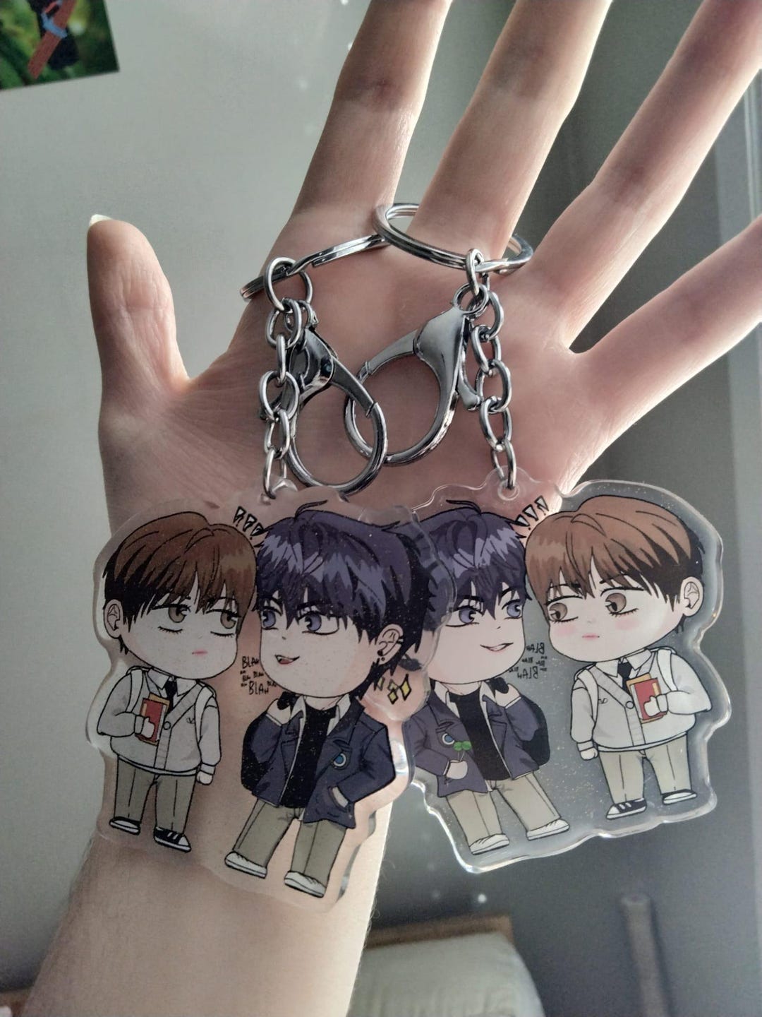 2.5" Eighteen's Bed Keychains_ Bl Manhwa Keychains_ Go Yohan Keychain ...
