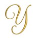 Herend Style Monogram Letter Y – Machine Embroidery Design, 4x4 Inch ...