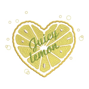 Lemon - Piece of Lemon - 3 Sizes - Heart-shaped - Heart - Juiсy Lemon ...