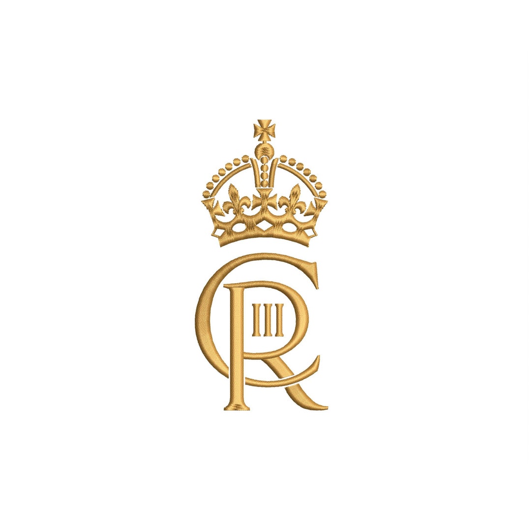King Charles III - Coronation Emblem - Monogram - 2 Sizes - Charles Rex ...