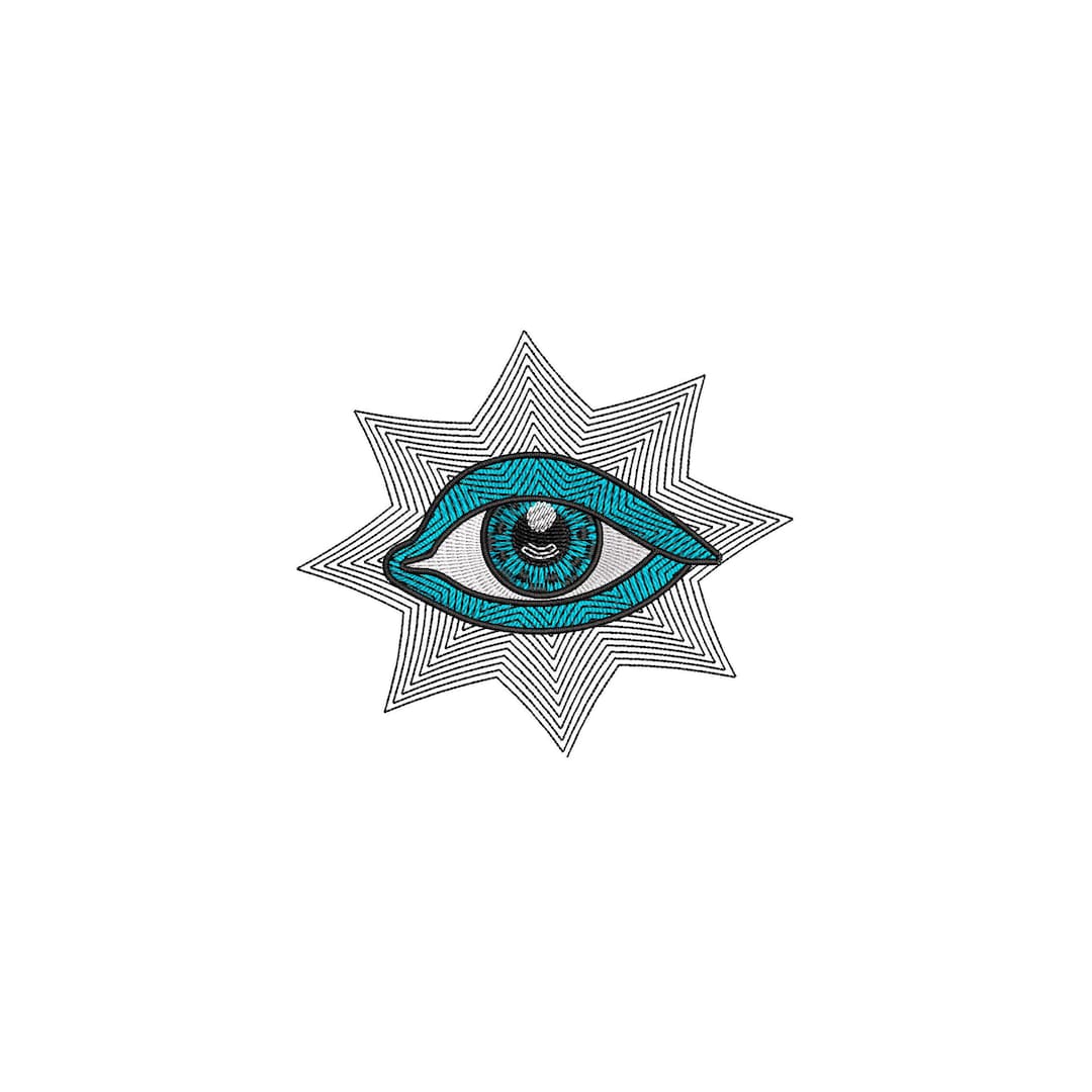 All-seeing Eye - 4x4 Inch Hoop - Machine Embroidery Design - Embroidery ...