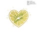 Heart-shaped Lemon Embroidery Design – 3 Sizes, Summer Citrus (instant ...