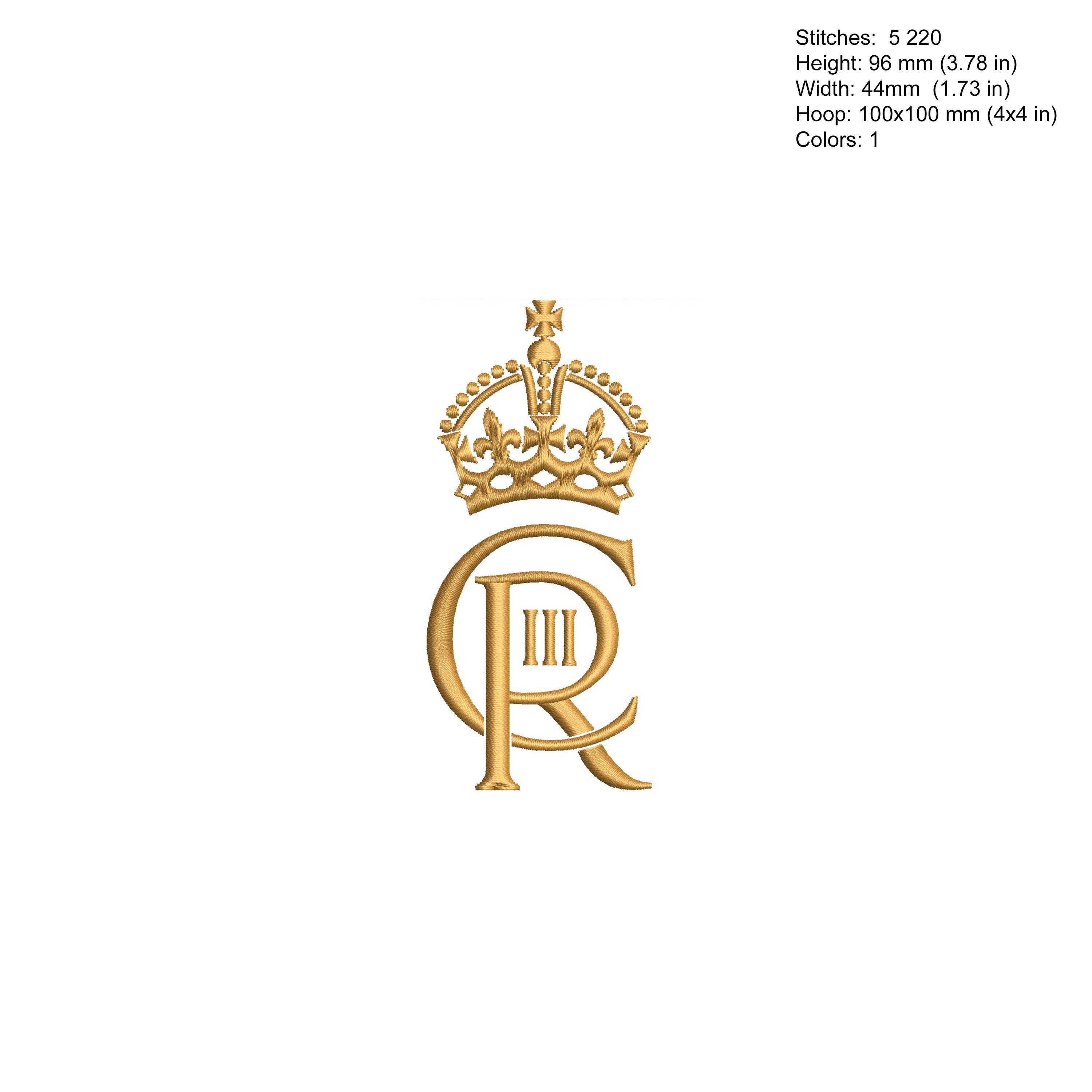 King Charles III Coronation Emblem Monogram 2 Sizes - Etsy King Charles III Coronation Emblem Monogram 2 Sizes - Etsy