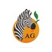 Zebra - 3 Sizes - Zebra With Orange Machine Embroidery Design - Orange ...