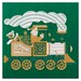 Green Santa's Polar Express Embroidery Design – Christmas Train, 8x8 ...