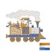 Green Santa's Polar Express Embroidery Design – Christmas Train, 8x8 ...