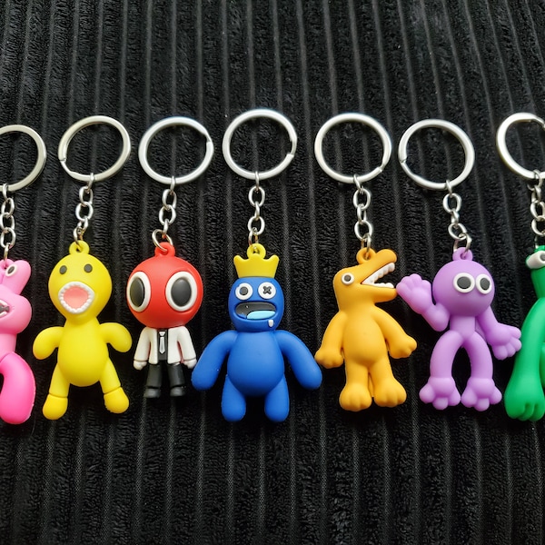 Rainbow Keychain - Etsy