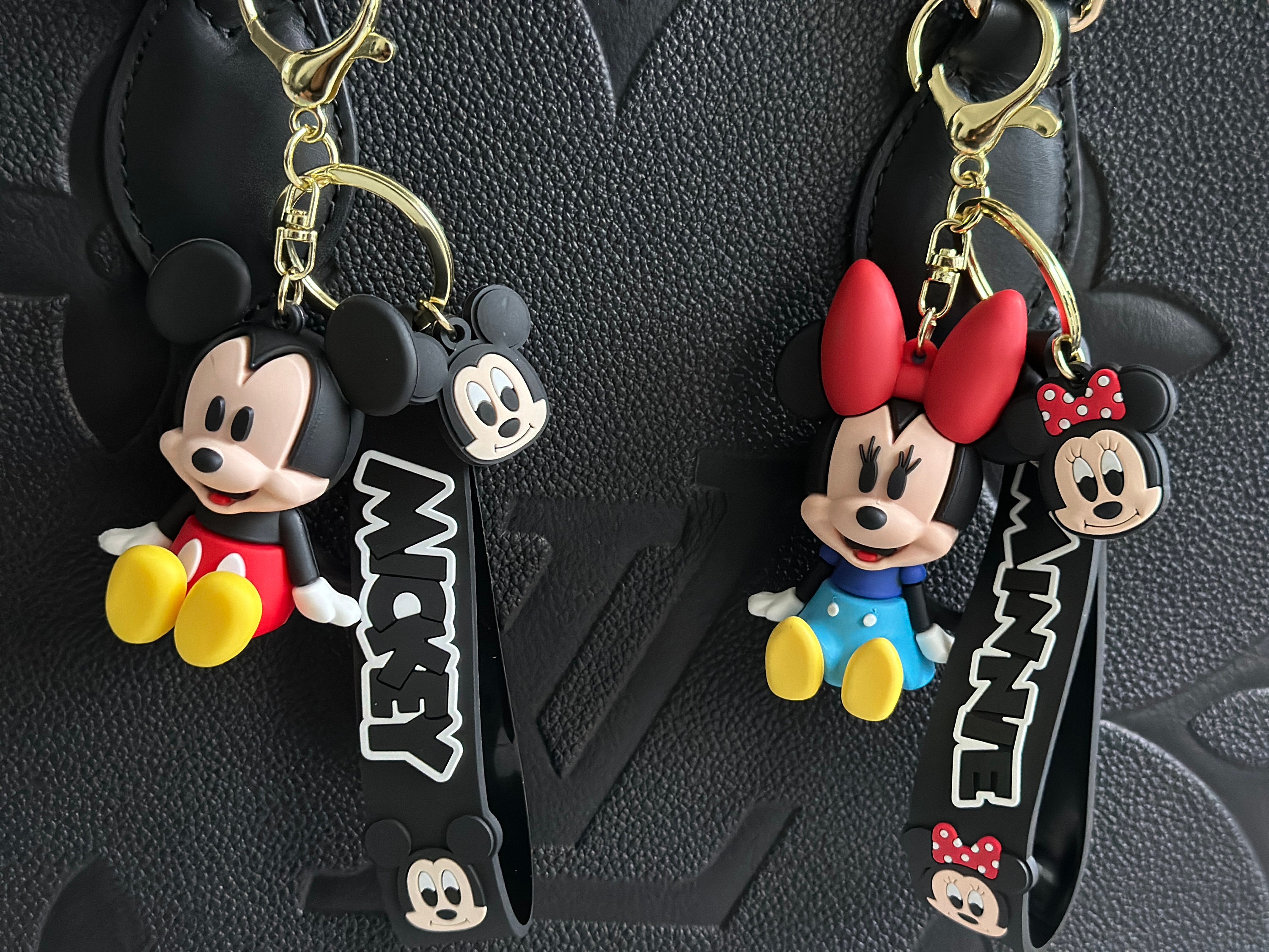 Micky and Minnie Key Chains A Complete Set of 2 Disney Mickey and ...