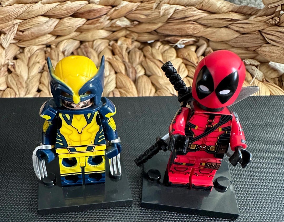 Wolverine and Deadpool Building Set of 2 - Etsy