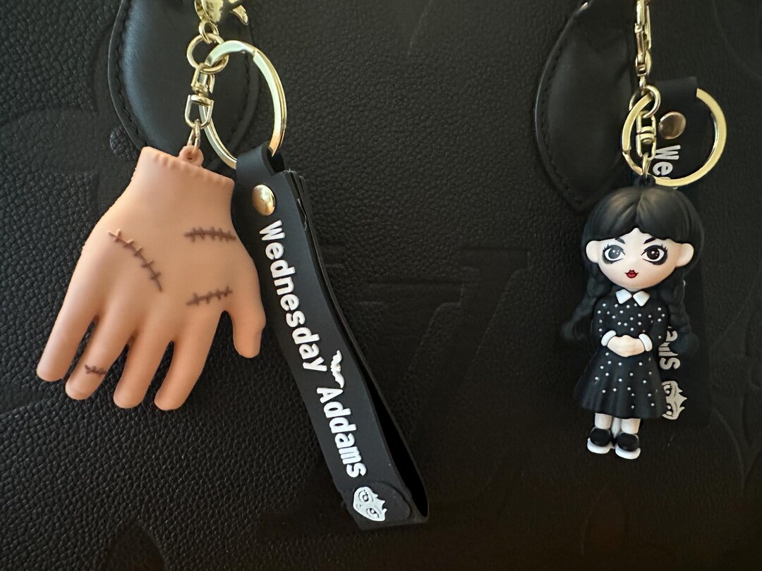 Wednesday Adam and Hand Keychain Set of 2 Favorite Show Fearless ...