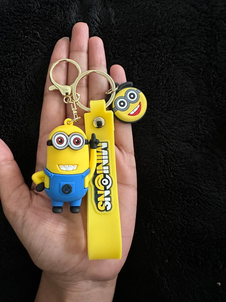 Minions Keychain SET of 3 All 3 Popular Characters Kevin, Bob and ...