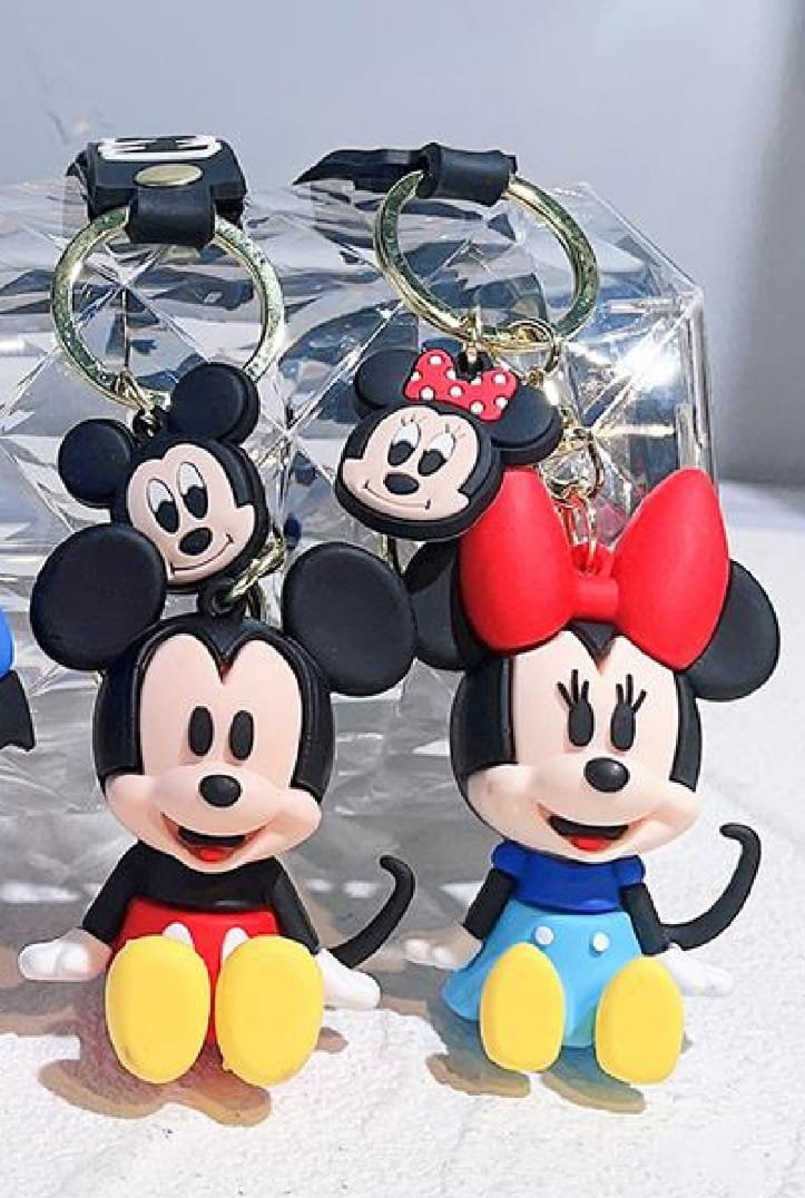 Micky and Minnie Key Chains A Complete Set of 2 Disney Mickey and ...
