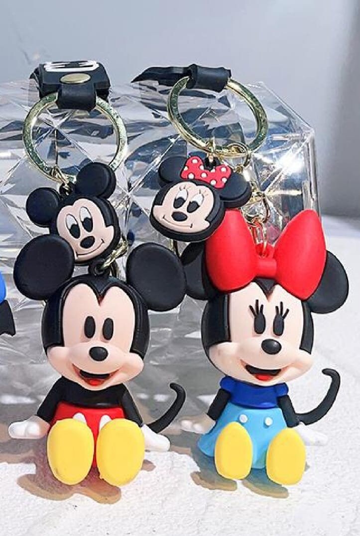 Micky and Minnie Key Chains A Complete Set of 2 Disney Mickey and ...