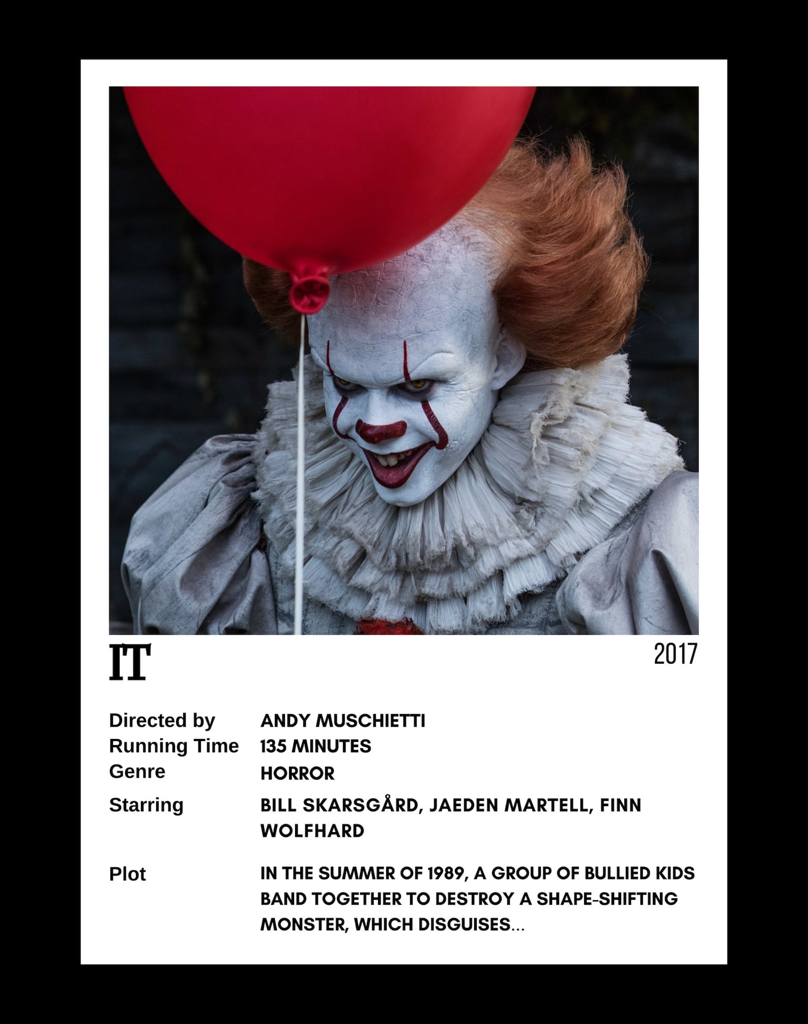 200 Pieces Best Horror Movies Mini Poster Minimalist Horror Movies ...