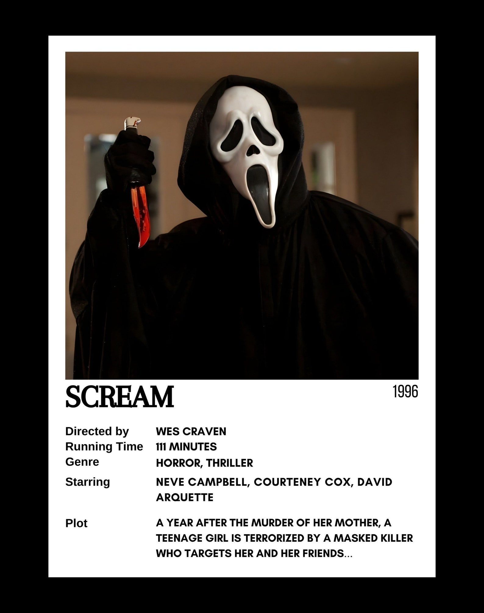 200 Pieces Best Horror Movies Mini Poster Minimalist Horror Movies Poster, Digital Poster ...