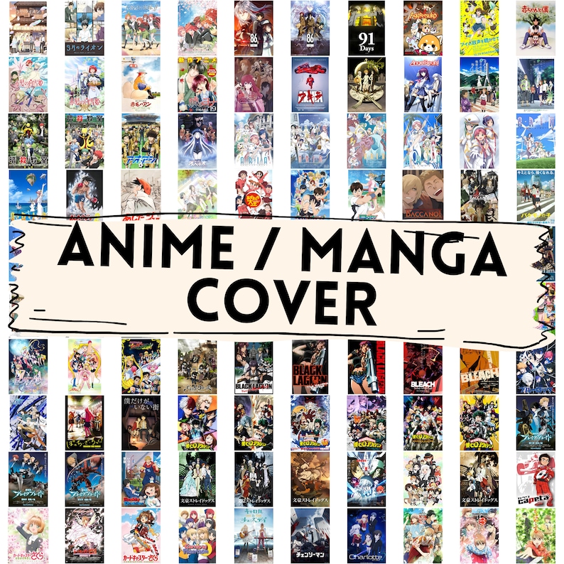 2000 Pieces Anime and Manga Cover Anime/manga Cover, Digital Poster ...