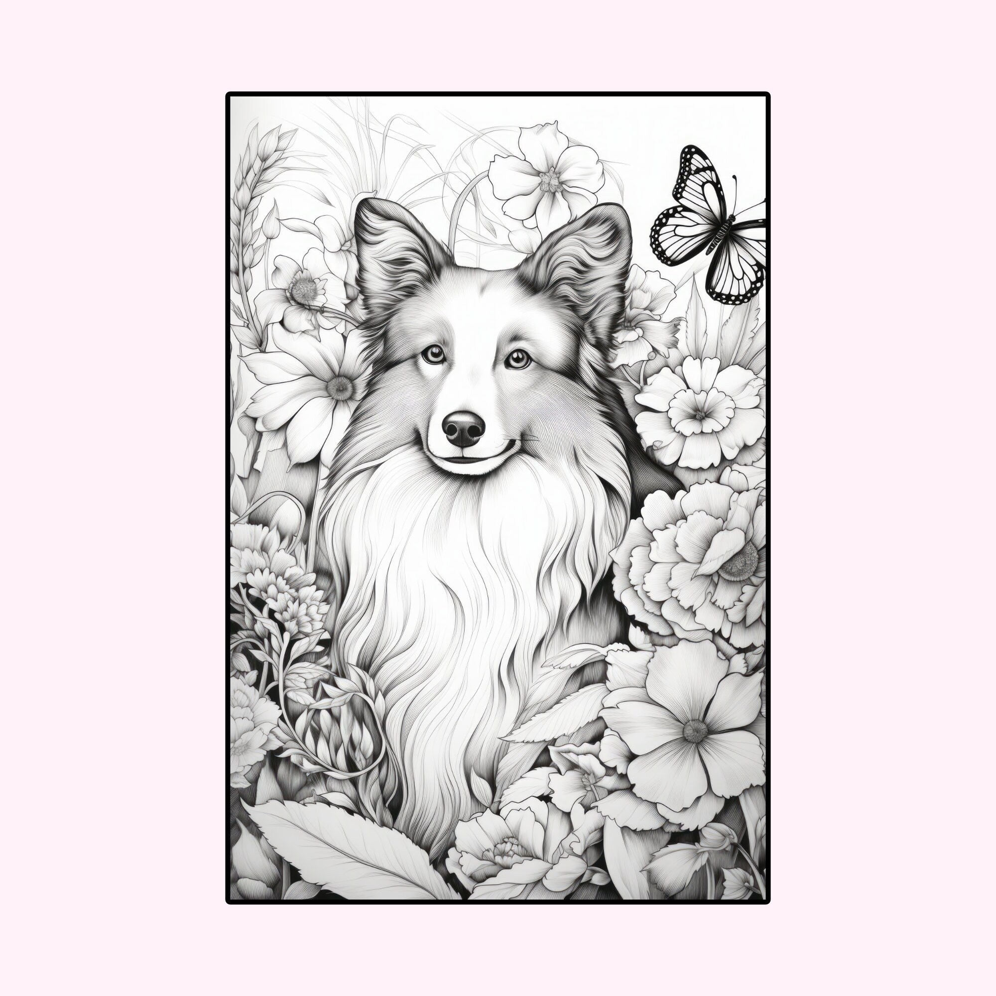 20 Shetland Sheepdog Coloring Pages, Printable PDF Dog Coloring Pages ...