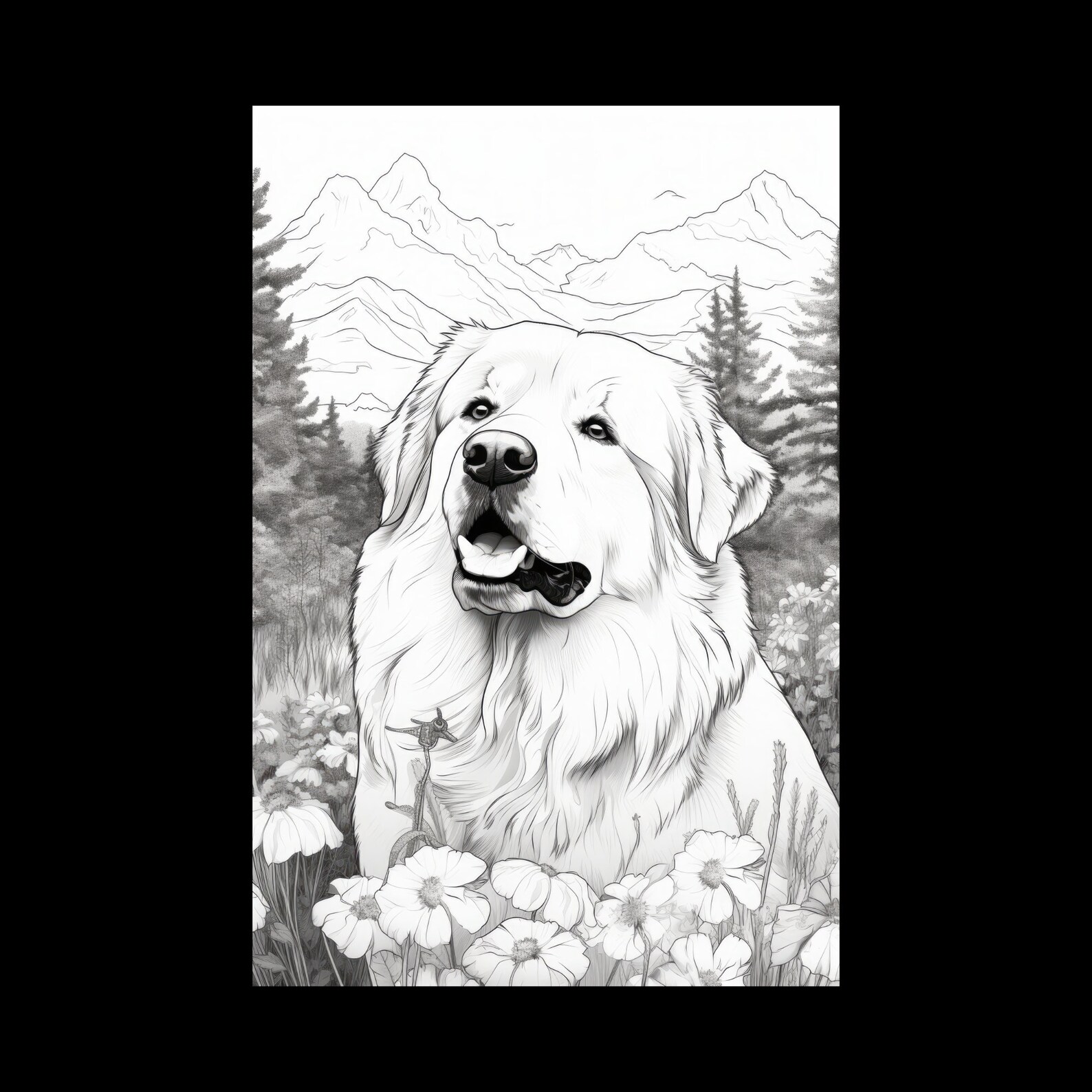 40 Great Pyrenees Coloring Pages, Printable PDF Dog Coloring Pages ...