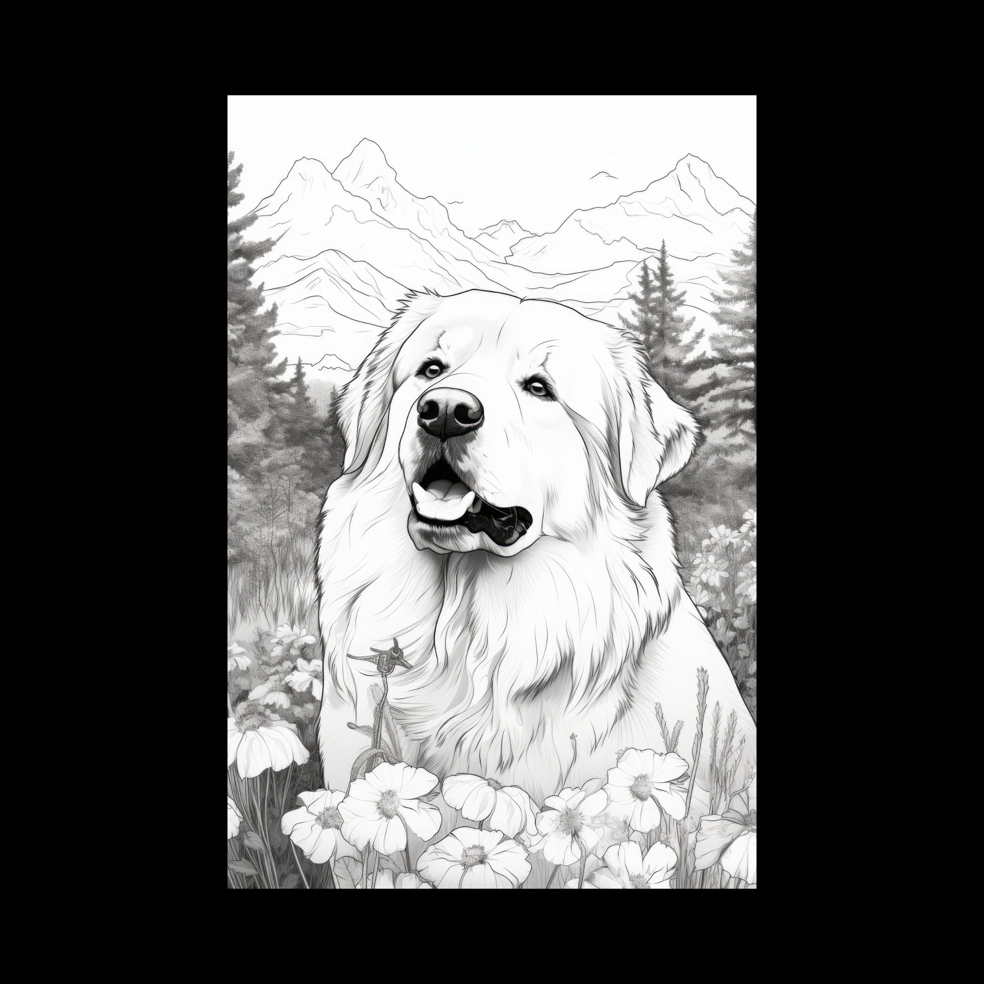 40 Great Pyrenees Coloring Pages, Printable PDF Dog Coloring Pages ...