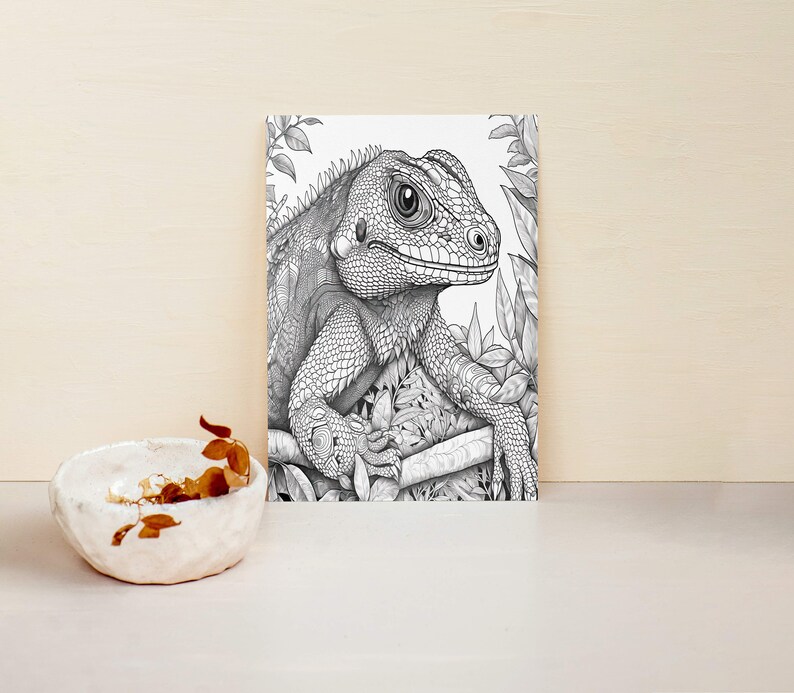 Basilisk Coloring Pages: 25 Printable Mythical Creatures (PDF) - Etsy