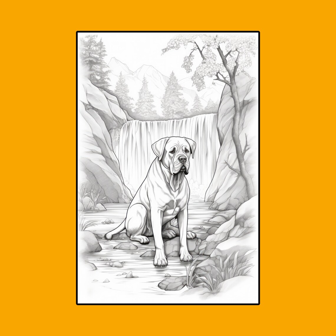 Cane Corso Coloring Pages: 34 Dog Breed Illustrations (PDF Print) - Etsy