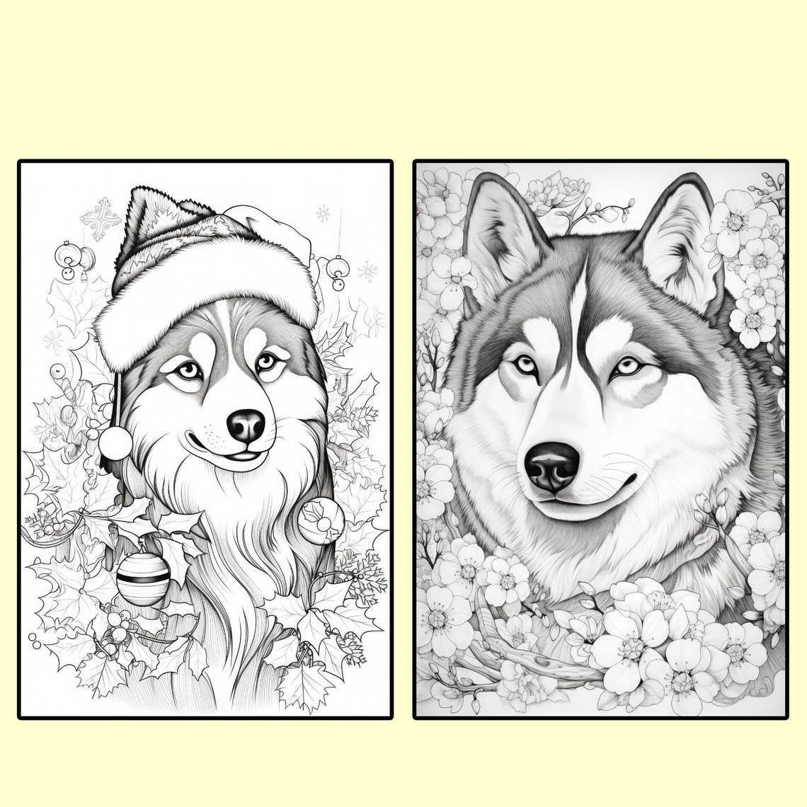50 Siberian Husky Coloring Pages, Printable PDF Dog Coloring Pages ...