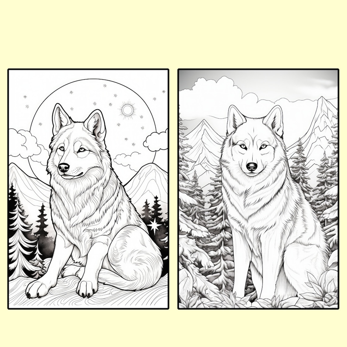 50 Siberian Husky Coloring Pages, Printable PDF Dog Coloring Pages ...
