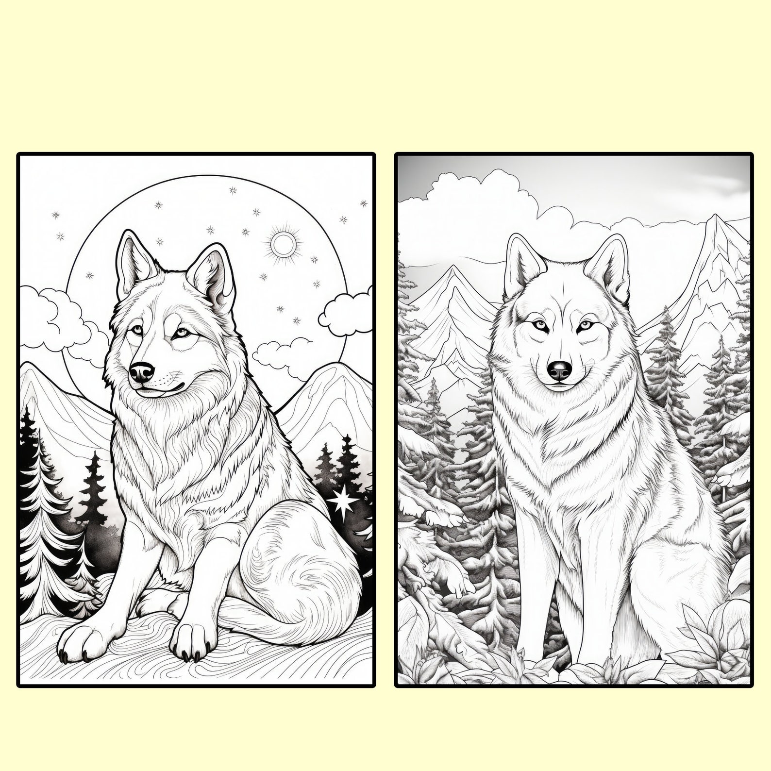50 Siberian Husky Coloring Pages, Printable PDF Dog Coloring Pages ...