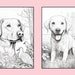 Labrador Retriever Coloring Pages: 50 Printable Dog Illustrations (PDF ...