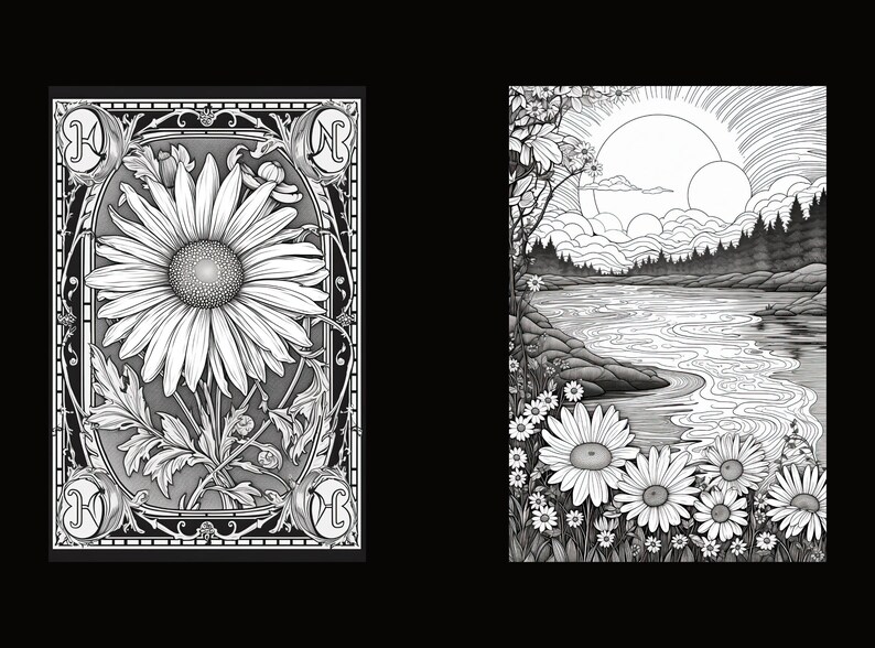 Daisy Coloring Pages, 25 Daisy Coloring Printable PDF Pages, Daisy ...