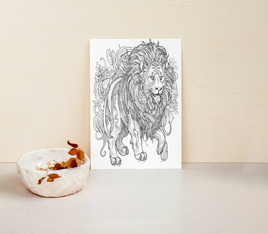 Chimera Coloring Pages: 50 Mythical Creature Illustrations (PDF) - Etsy