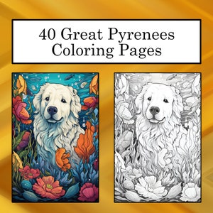 40 Great Pyrenees Coloring Pages, Printable PDF Dog Coloring Pages ...
