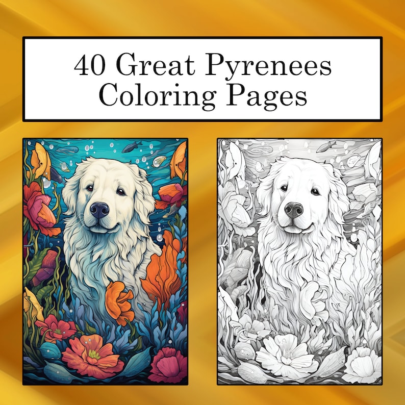 40 Great Pyrenees Coloring Pages, Printable PDF Dog Coloring Pages ...