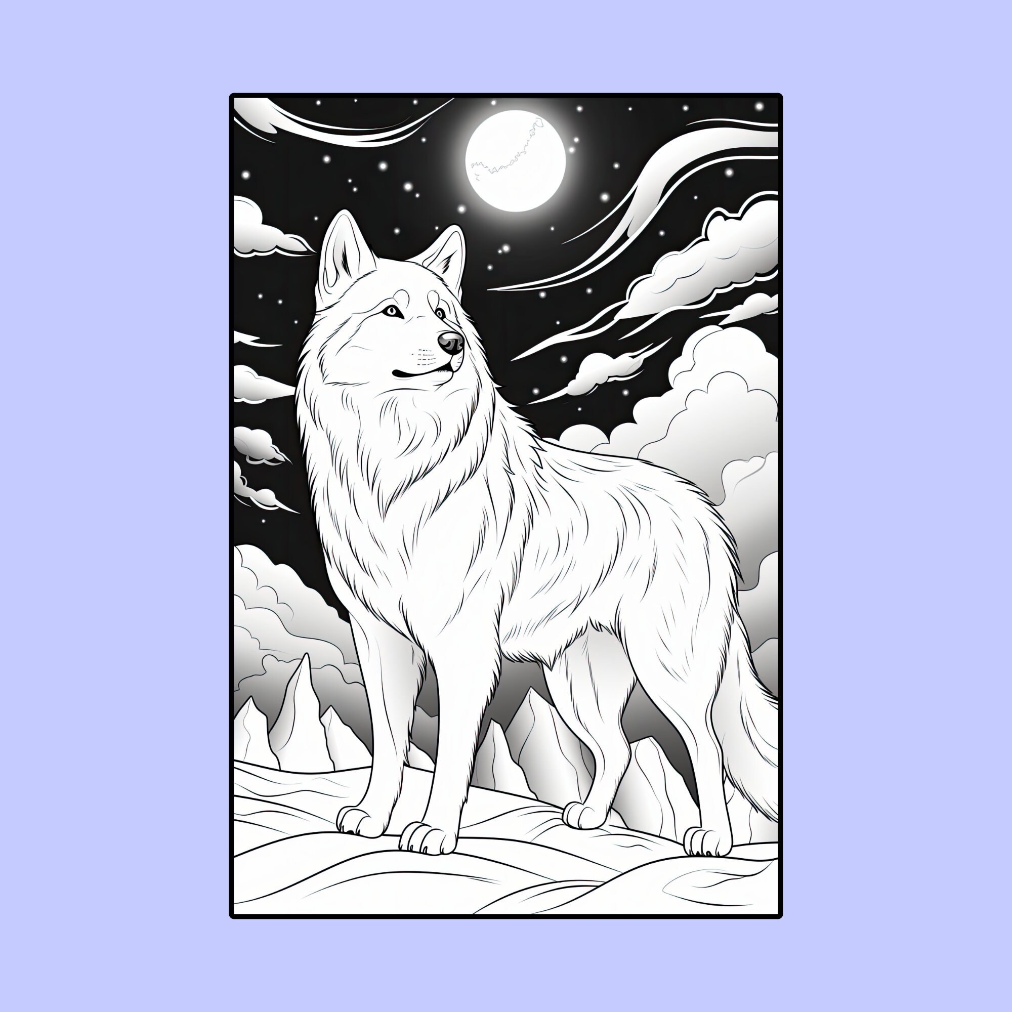 15 Akita Dog Coloring Pages: Printable Illustrations (PDF) - Etsy