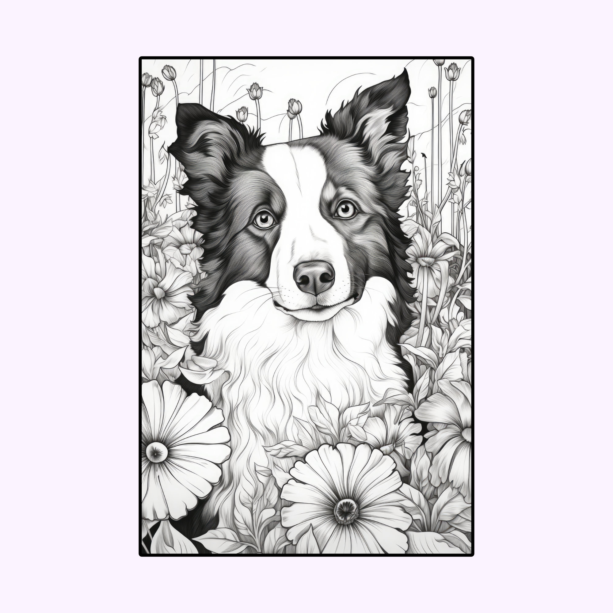 15 Border Collie Coloring Pages, Printable PDF Dog Coloring Pages ...