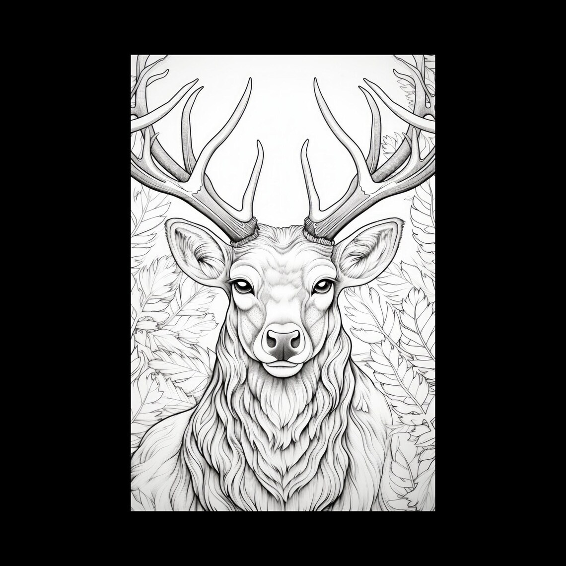 32 Reindeer Christmas Coloring Pages: Festive Designs (printable PDF ...