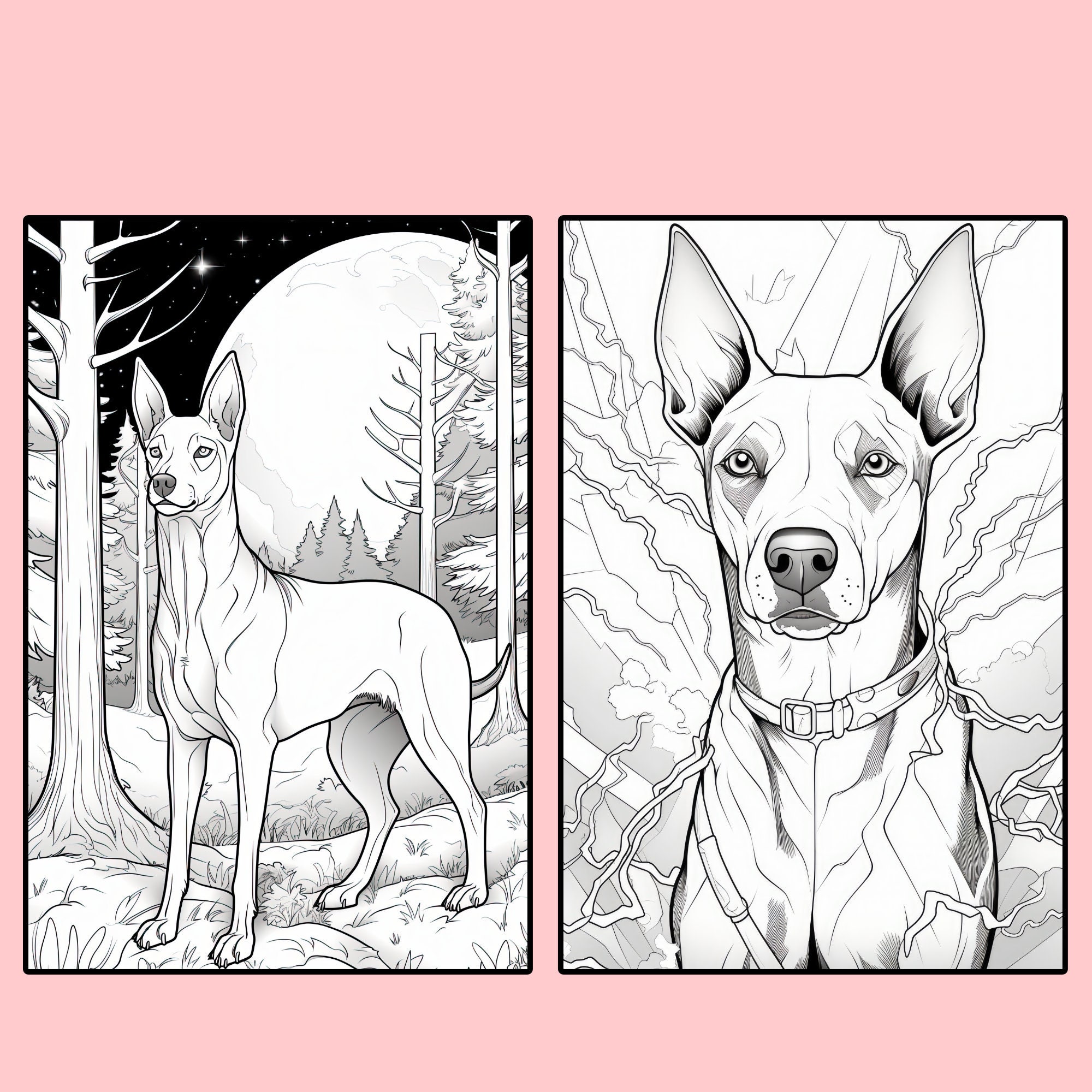 50 Doberman Coloring Pages, Printable PDF Dog Coloring Pages, Doberman ...