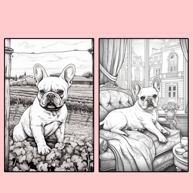 50 French Bulldog Coloring Pages, Printable PDF Dog Coloring Pages ...