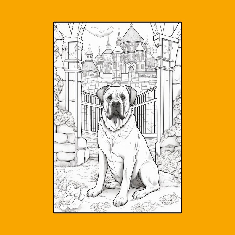 Cane Corso Coloring Pages: 34 Dog Breed Illustrations (PDF Print) - Etsy