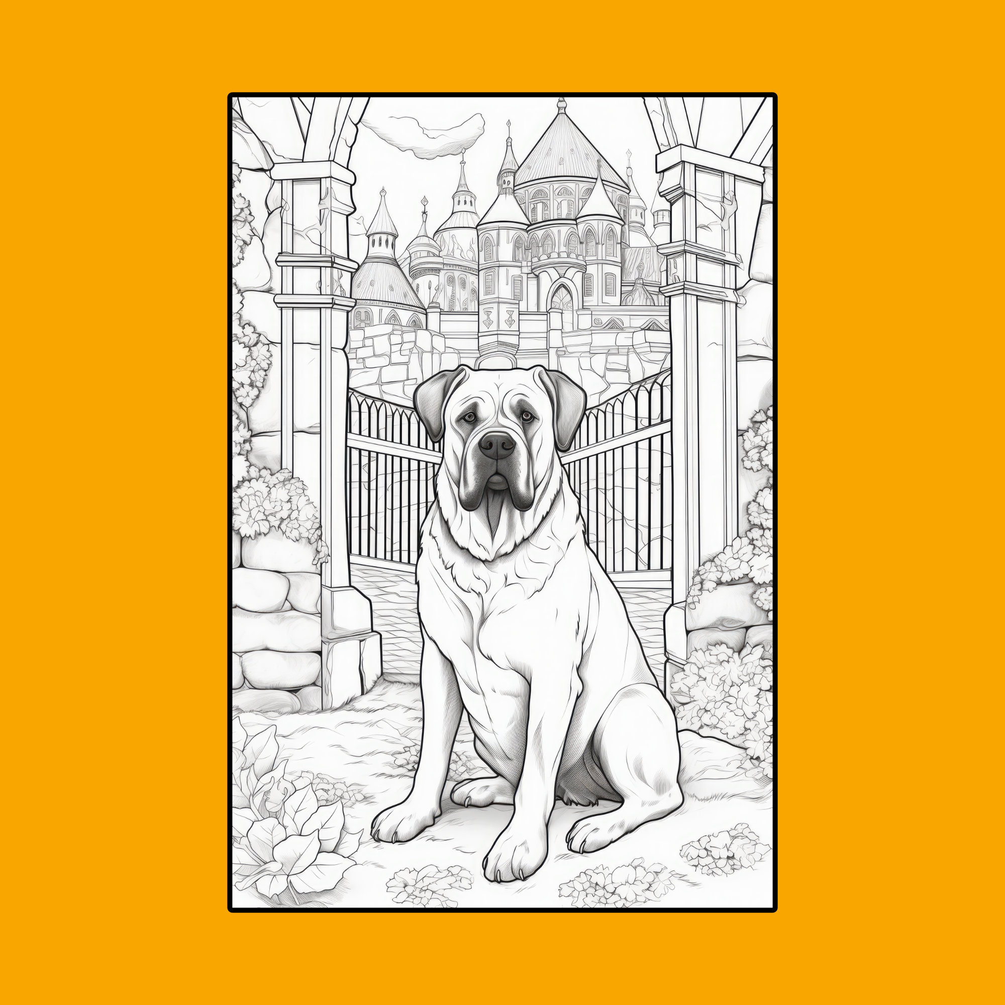 Cane Corso Coloring Pages: 34 Dog Breed Illustrations (PDF Print) - Etsy