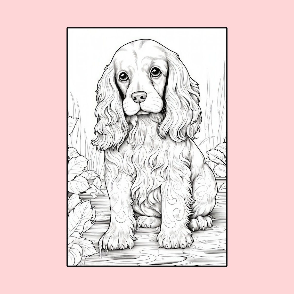 21 Cocker Spaniel Coloring Pages, Printable PDF Dog Coloring Pages ...