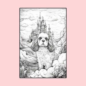 Cocker Spaniel Coloring Pages: 21 Printable Dog Illustrations (PDF) - Etsy